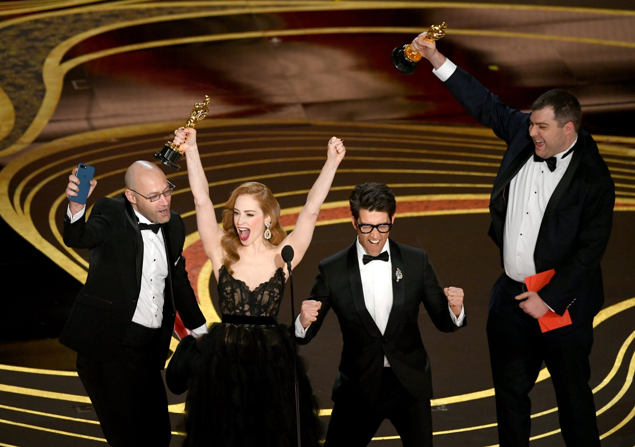 Jaime Ray Newman and Guy Nattiv - Oscars 2019: Oscar Winners 2019 ...
